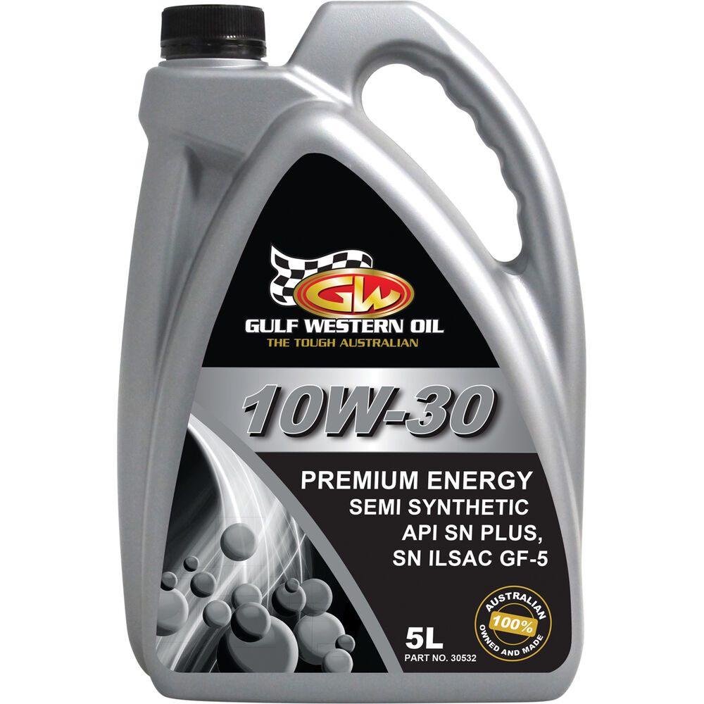 Gulf Western PREMIUM ENERGY 10W/30 - SM/CF4 - 5L 30532 — Superstart ...