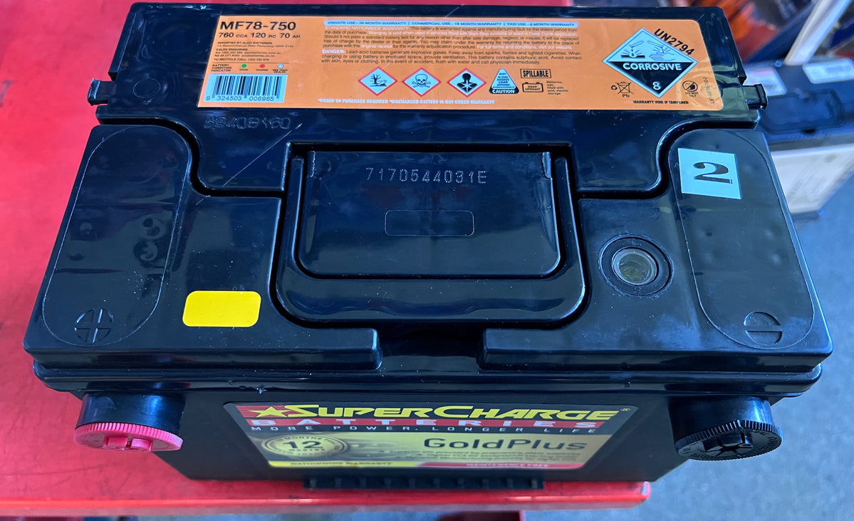 750CCA American Car Battery MF78-750 12V | Alco Front Terminal ...
