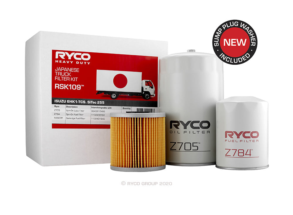 RSK109 Ryco Service Kit ISUZU 6HK1. F Series (FRR34/FSR34/FTR34) to 01 ...