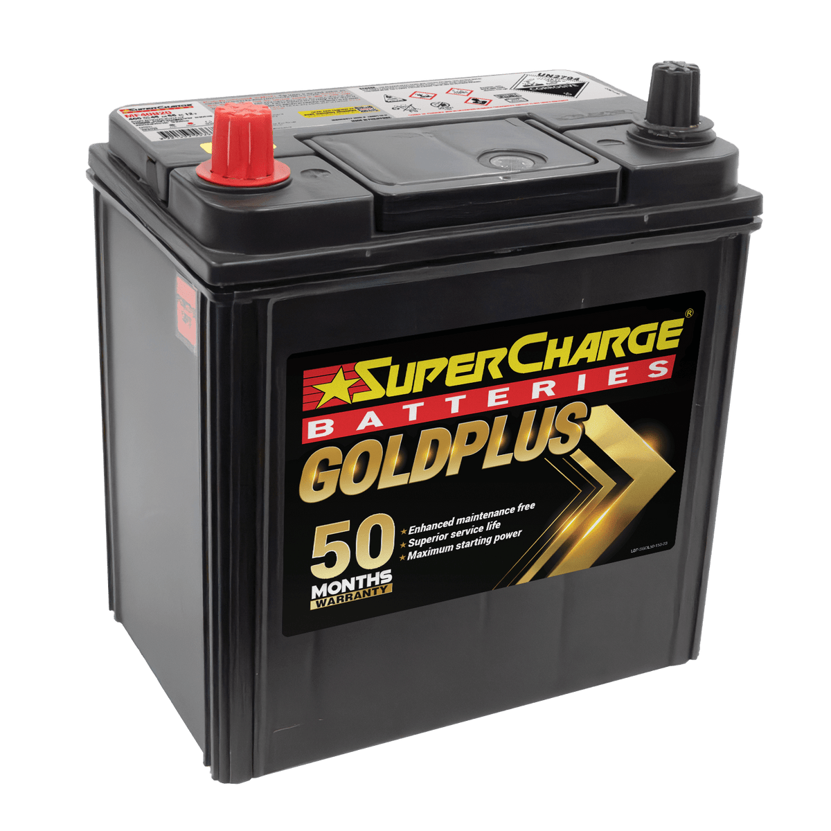SuperCharge NS40Z 40B20R Battery, 12V 390 CCA - 40-Month Warranty ...