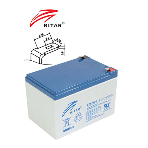 RITAR RT12140EV 12V 14Ah SLA Battery - Superstart Batteries